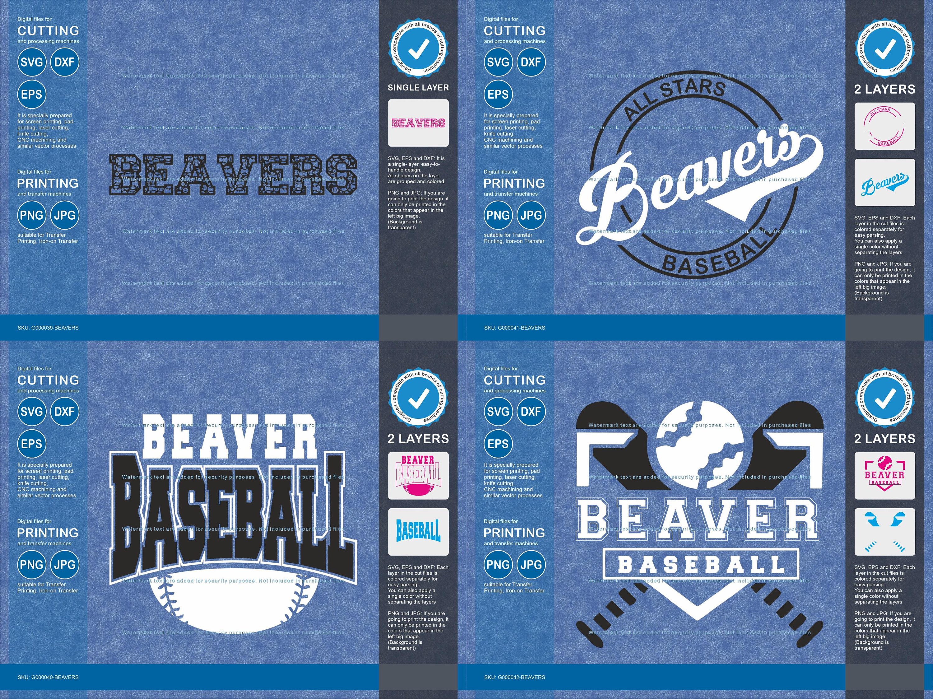 Beavers Svg, Beaver 20 Baseball Svg Mascot Designs Pack, Beavers Svg ...