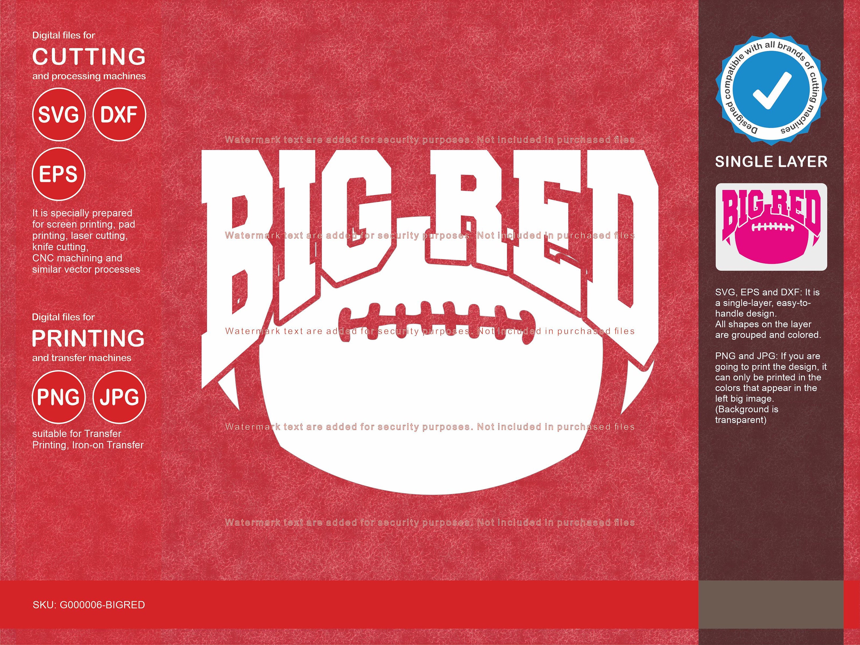Big Red Svg, Big Red 9 Football Svg Mascot Designs Pack, Big Red Svg ...