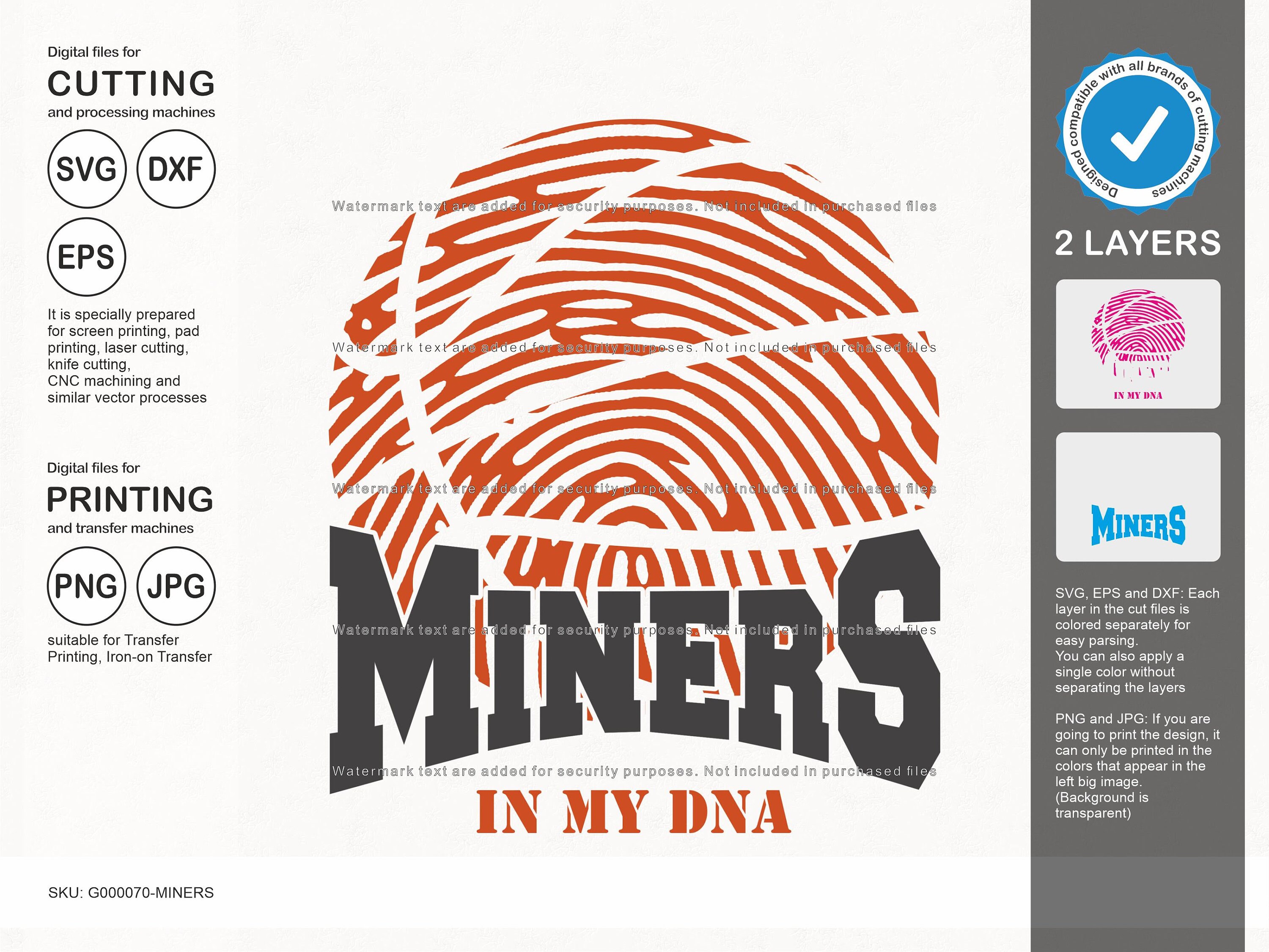 Miners Svg, Miners Basketball Svg, 9-pack Miners Svg Bundle, Cut and ...