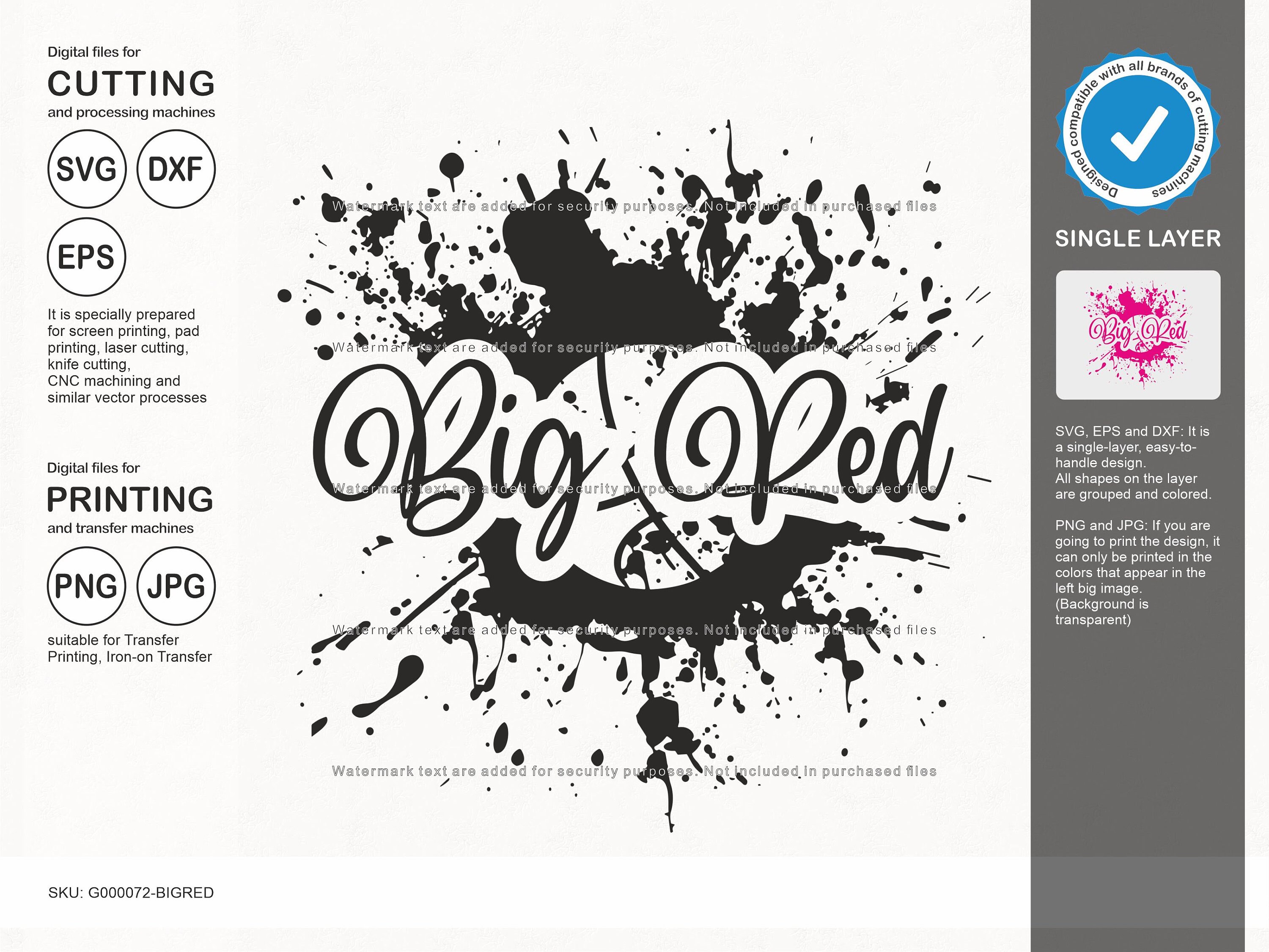 Big Red Svg, Big Red Basketball Svg, 9-pack Big Red Svg Bundle, Cut and ...