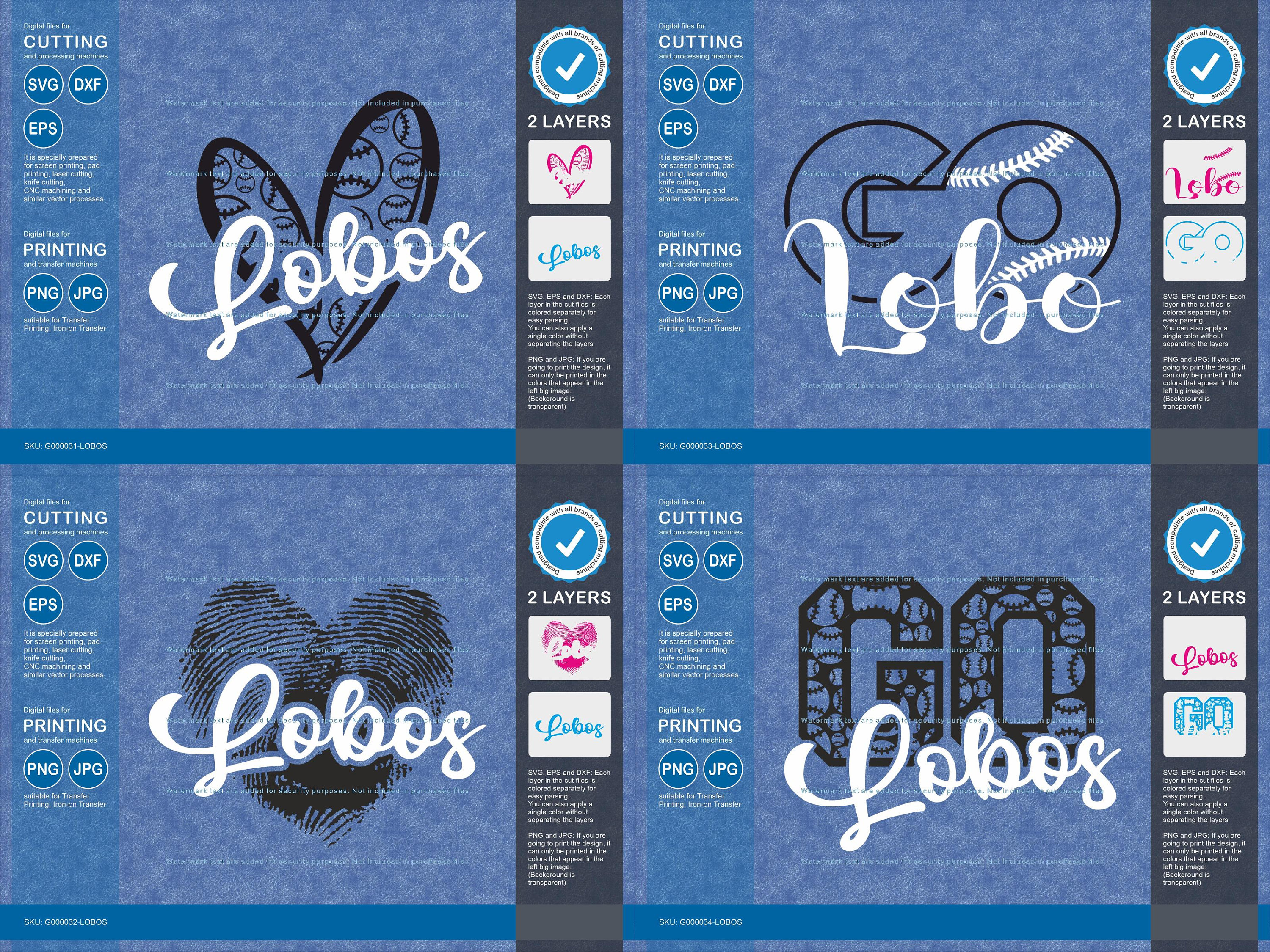 Lobos Svg, Lobo 20 Baseball Svg Mascot Designs Pack, Lobos Svg Cut ...