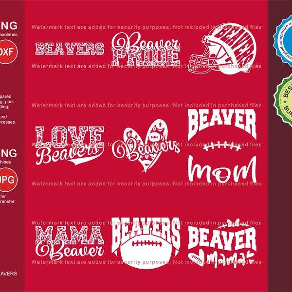 Beavers Football Svg - Etsy