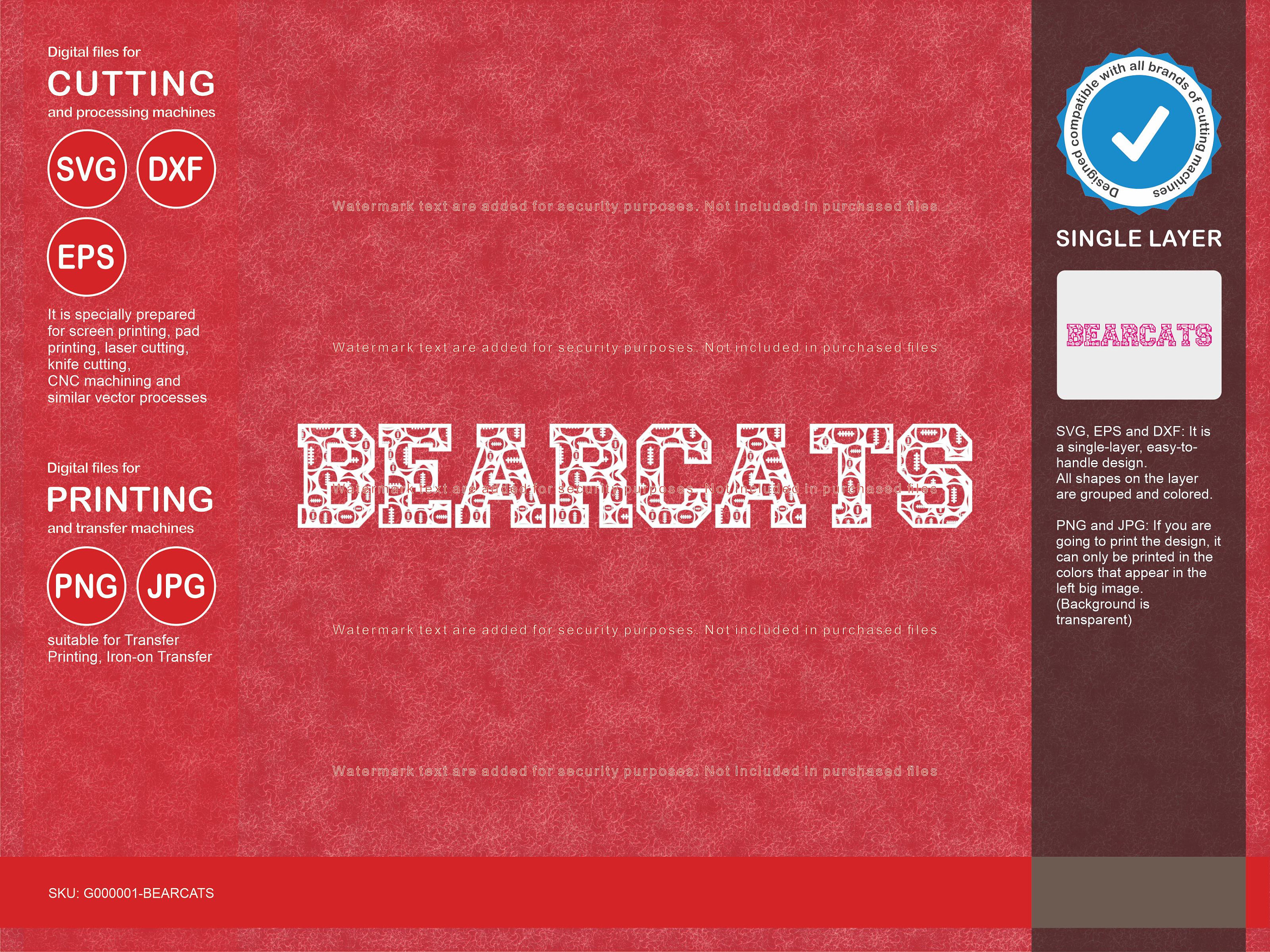 Bearcats Svg, Bearcat 9 Football Svg Mascot Designs Pack, Bearcats Svg ...