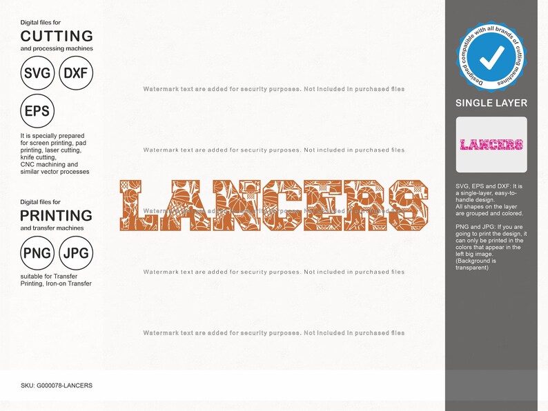 Lancers Svg, Lancers Basketball Svg, 9-pack Lancers Svg Bundle, Cut and ...