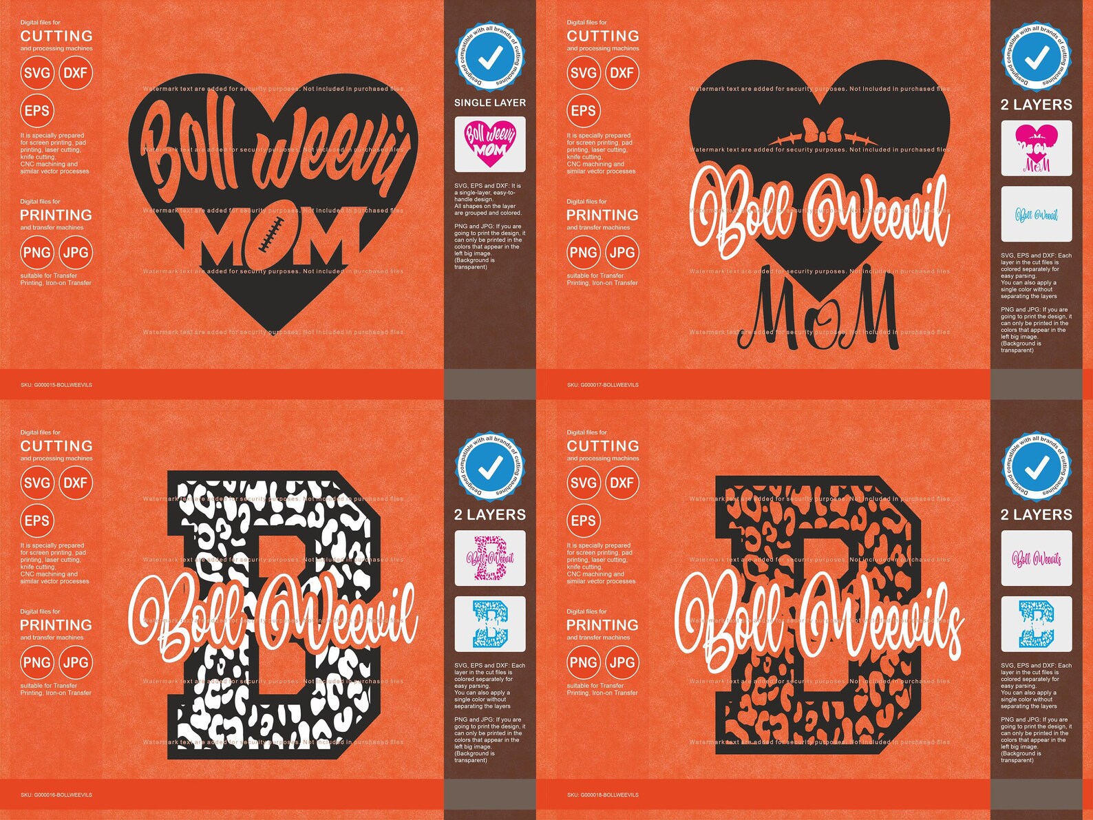 Boll Weevils Svg Boll Weevil 12 Leopard Svg Mascot Designs - Etsy