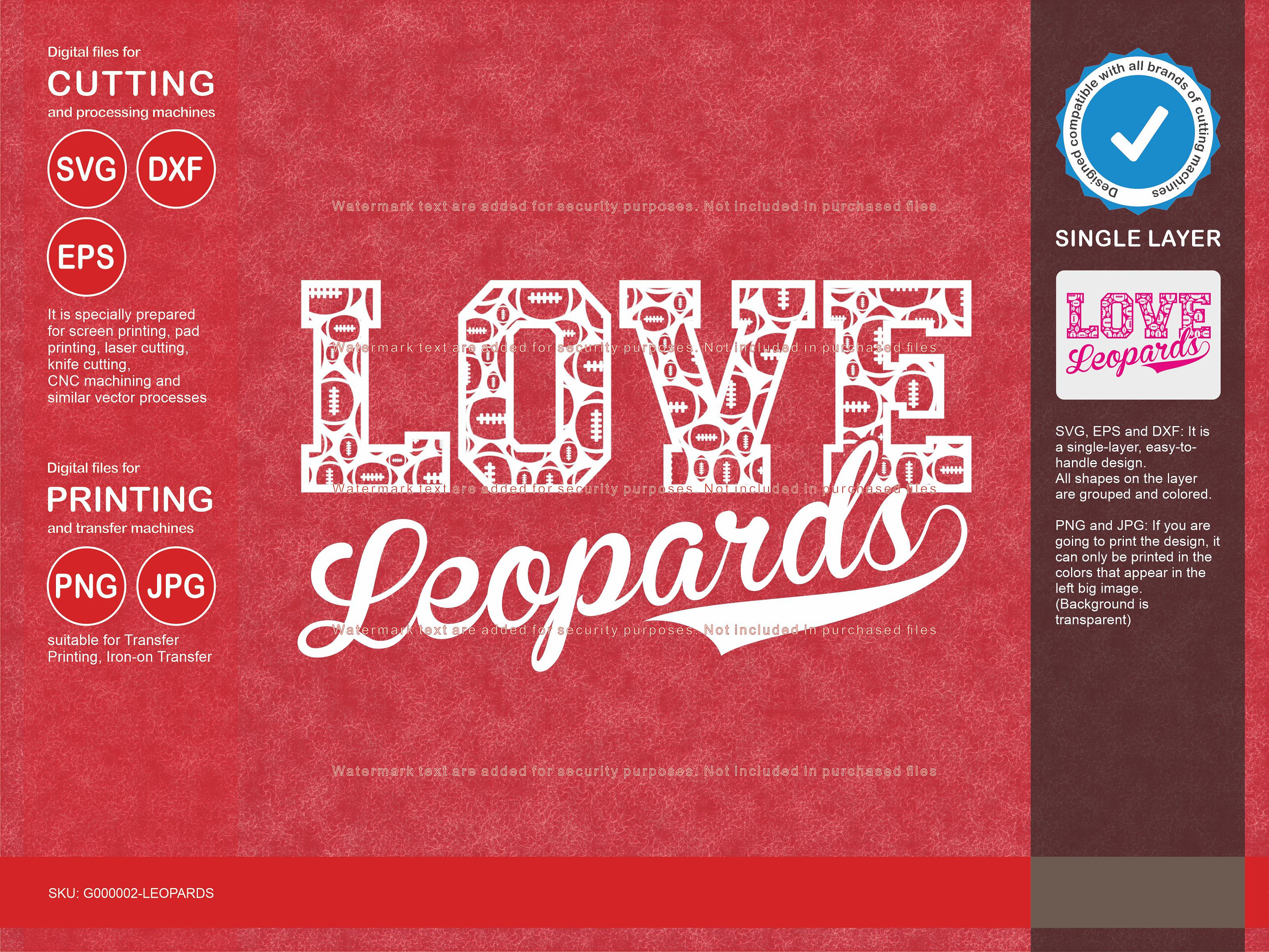 Leopards Svg Leopard 9 Football Svg Mascot Designs Pack - Etsy