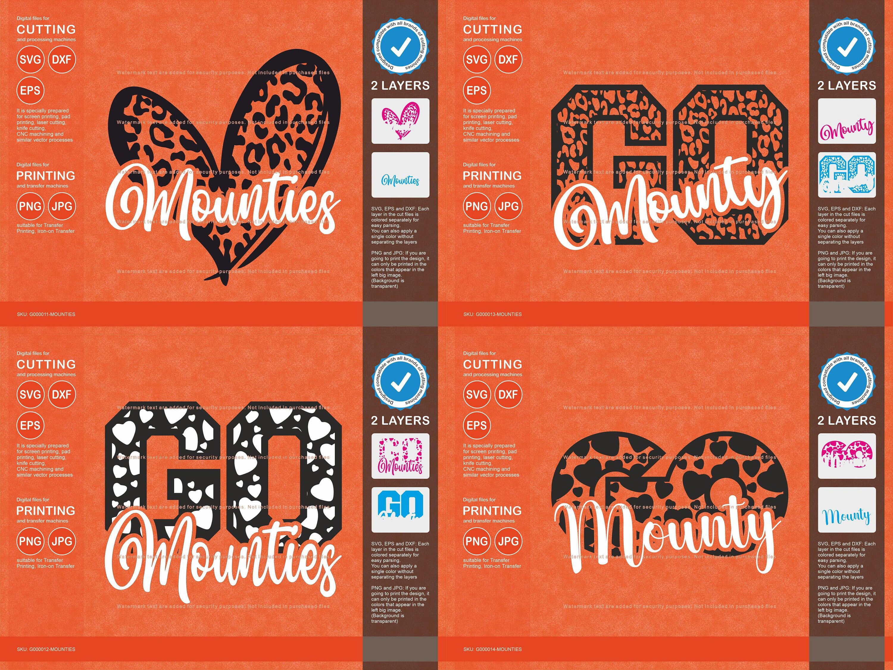 Mounties Svg Mounty 12 Leopard Svg Mascot Designs Pack - Etsy