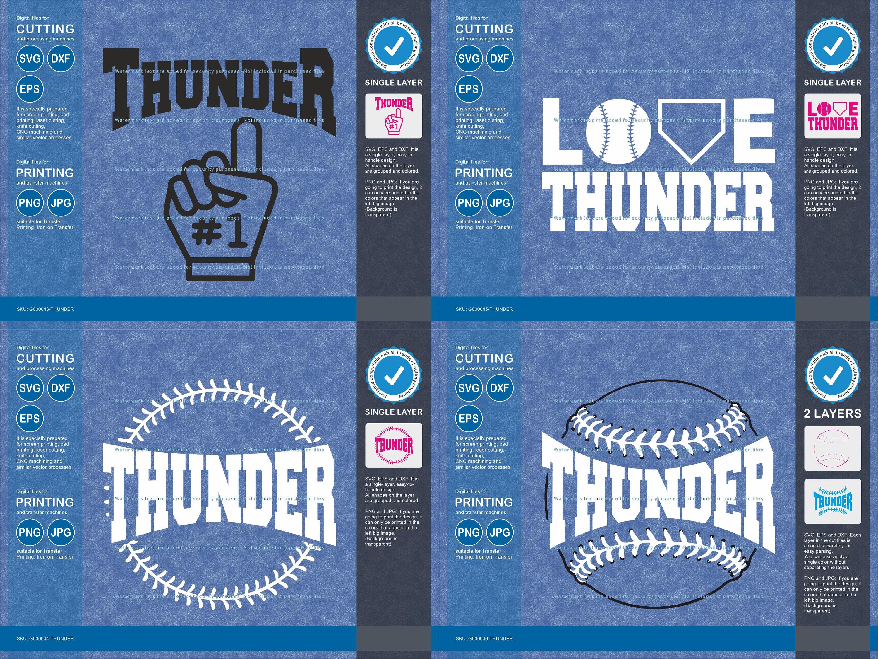 Thunder Svg, Thunder 20 Baseball Svg Mascot Designs Pack, Thunder Svg ...
