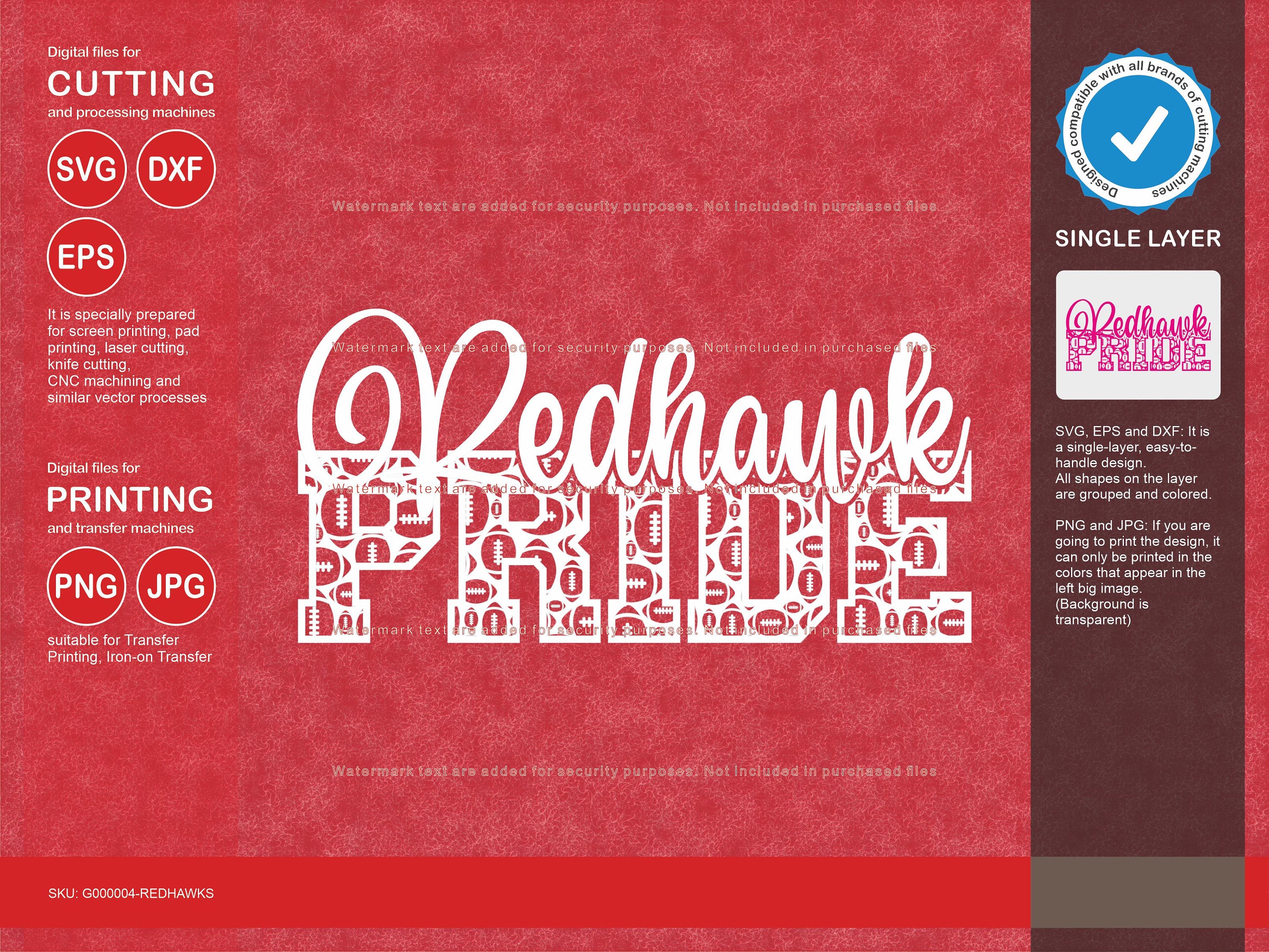 Redhawks Svg, Redhawk 9 Football Svg Mascot Designs Pack, Redhawks Svg ...