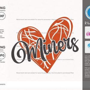 Miners Svg, Miners Basketball Svg, 9-pack Miners Svg Bundle, Cut and ...
