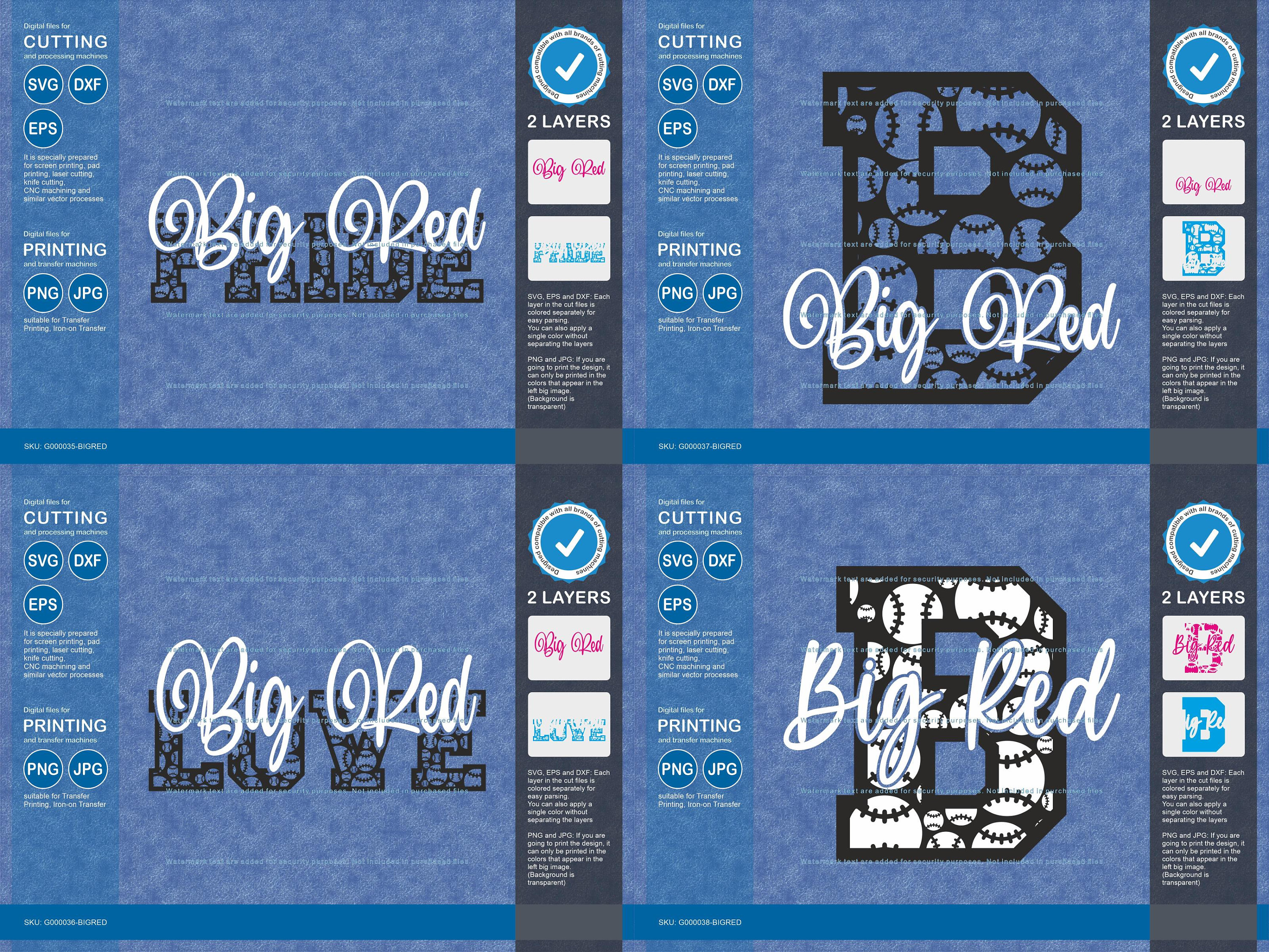 Big Red Svg, Big Red 20 Baseball Svg Mascot Designs Pack, Big Red Svg ...