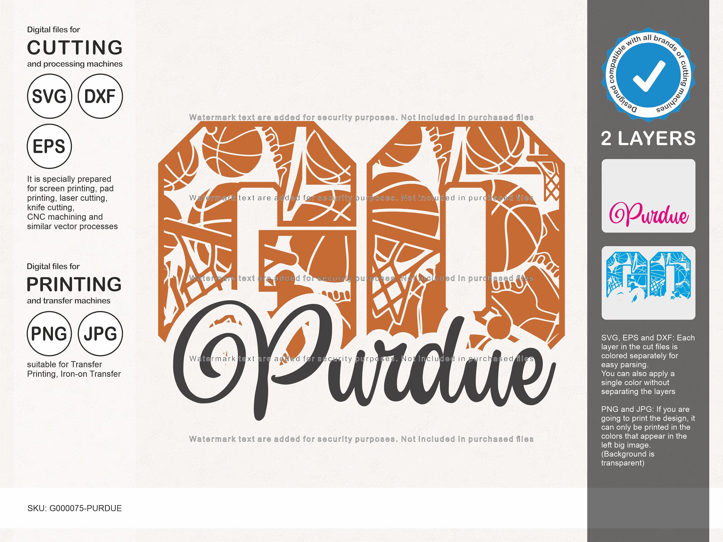 Purdue Svg, Purdue Basketball Svg, 9-pack Purdue Svg Bundle, Cut and ...