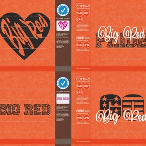 Big Red Svg, Big Red 12 Leopard Svg Mascot Designs Pack, Big Red ...