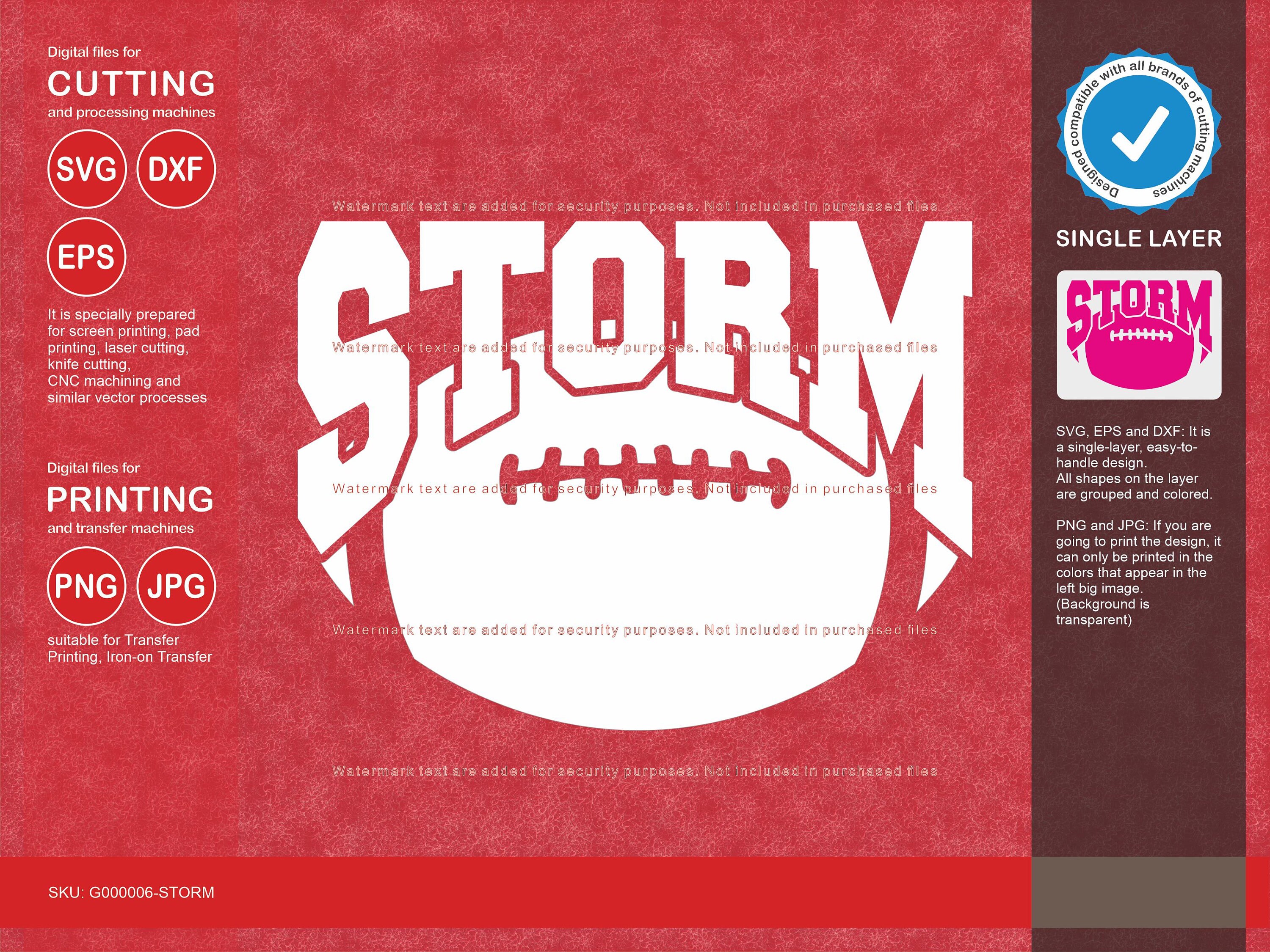Storm Svg, Storm 9 Football Svg Mascot Designs Pack, Storm Svg Cut ...