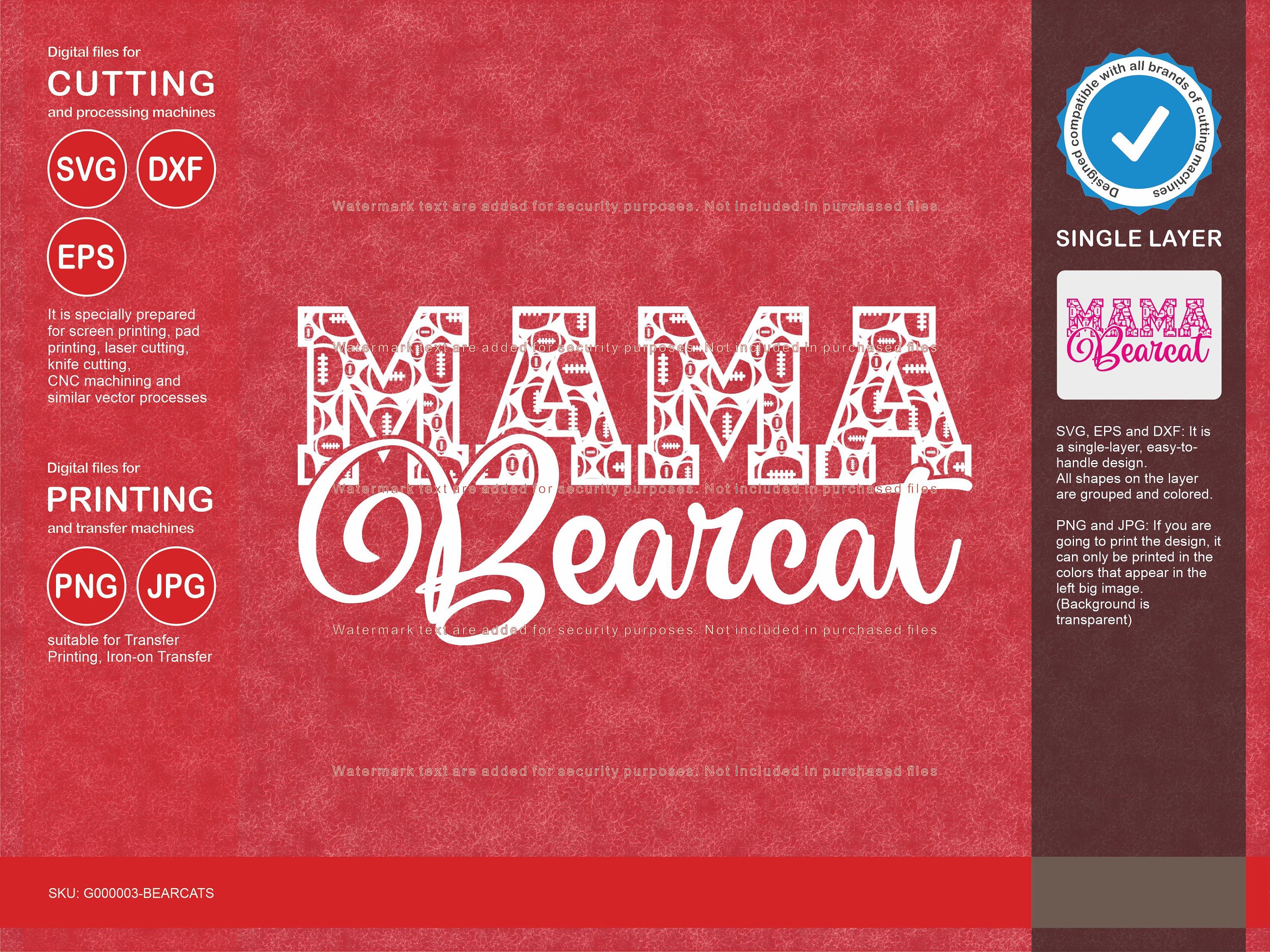 Bearcats Svg, Bearcat 9 Football Svg Mascot Designs Pack, Bearcats Svg ...