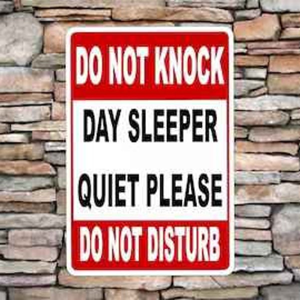 Day Sleeper Sign - Etsy