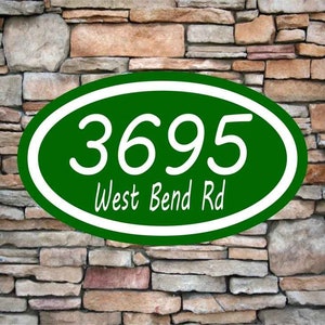 Personalized Home Address Sign | Aluminum Sign 12" X 7" | Custom House ...