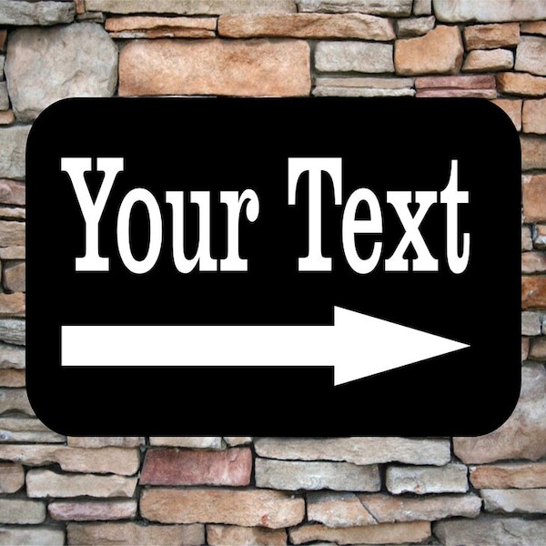 Metal Arrow Sign - Etsy