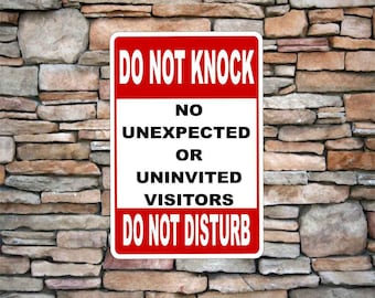 Please No Visitors Aluminum Sign - Etsy