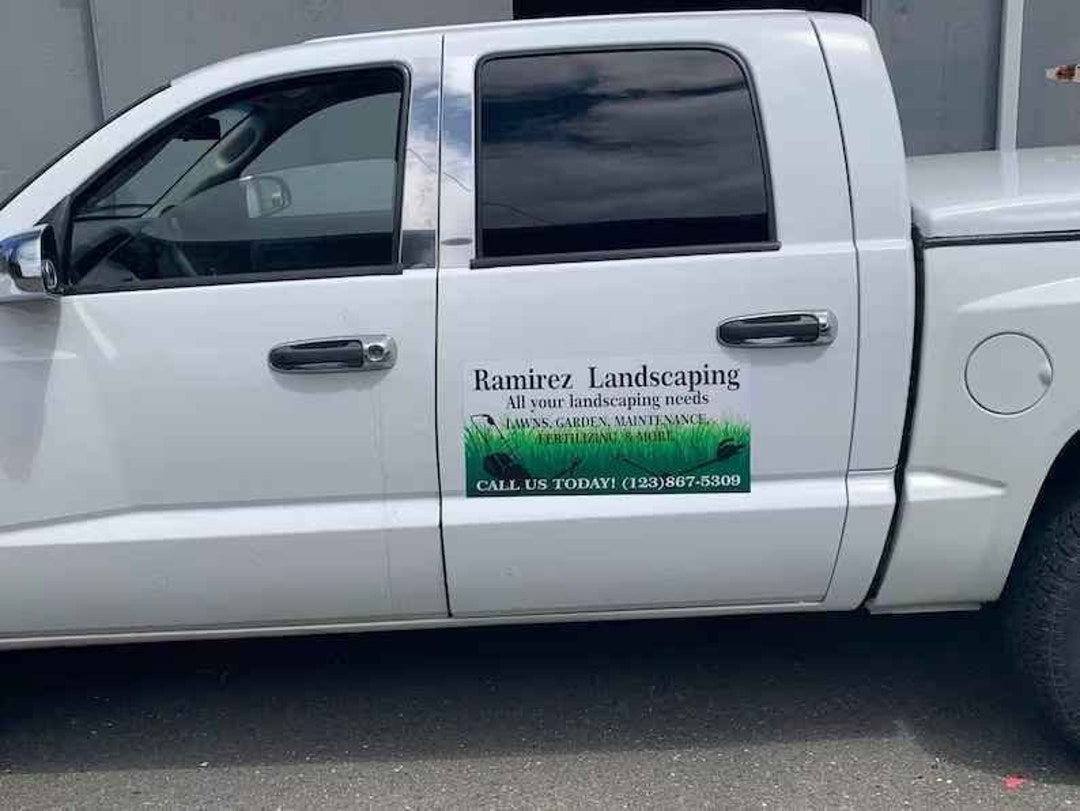 12" X 36" Custom Magnetic Vehicle Sign | Personalized Car Magnetic ...