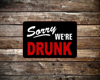 Liquor up Front Poker in the Rear Novelty Sign Gift Alcohol Drinking ...