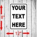 Custom Metal Text Sign | Personalized Aluminum Sign 12" X 18" - Etsy