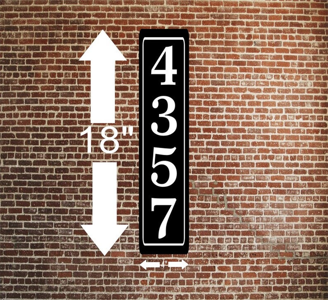 Personalized Home Address Sign Aluminum 4" X 18" | 3" X 12" Custom ...