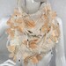 Light Beige Knitted Ripped Scarf, Distressed, Tattered Scarf, Inside ...