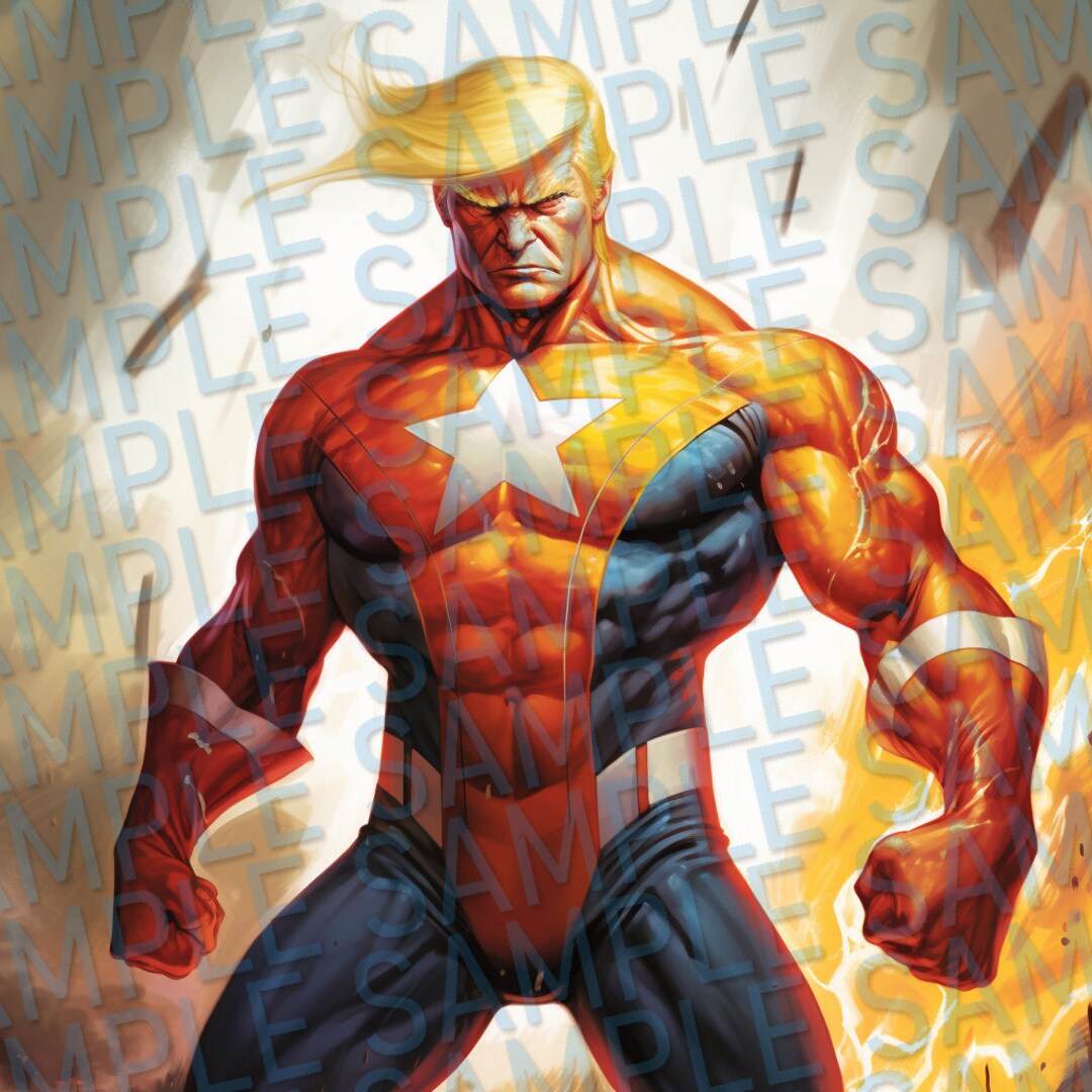 Donald Trump Super Hero Super Trump PNG Digital Download - Etsy