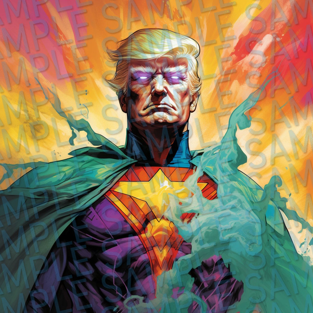Donald Trump Super Hero Super Trump PNG Digital Download - Etsy