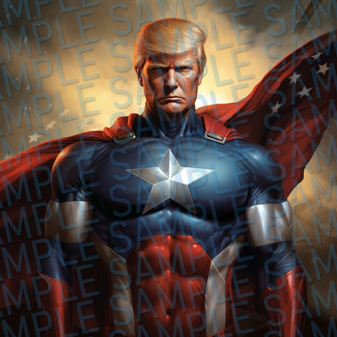 Donald Trump Super Hero Super Trump PNG Digital Download - Etsy