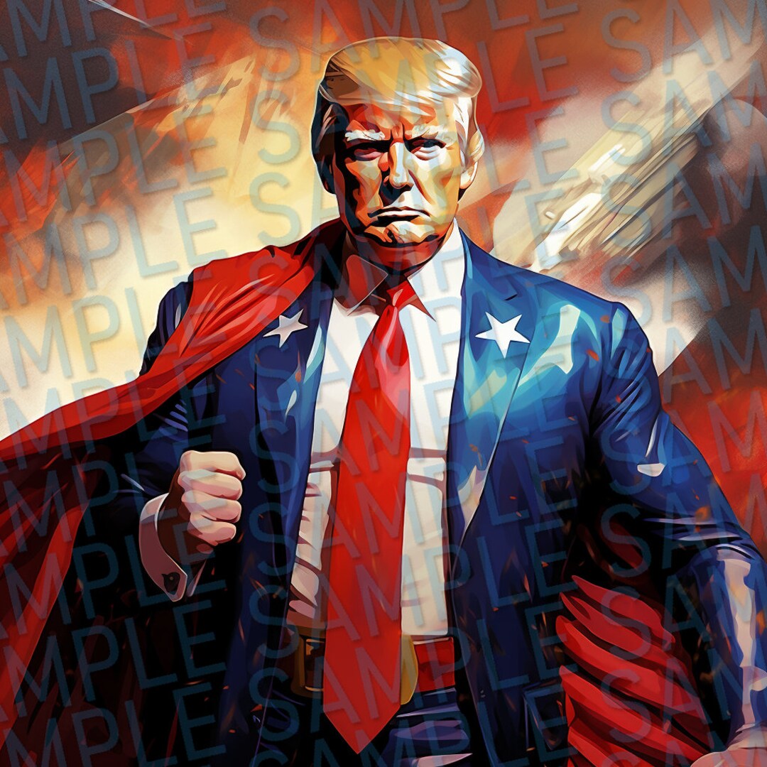 Donald Trump Super Hero Super Trump PNG Digital Download - Etsy