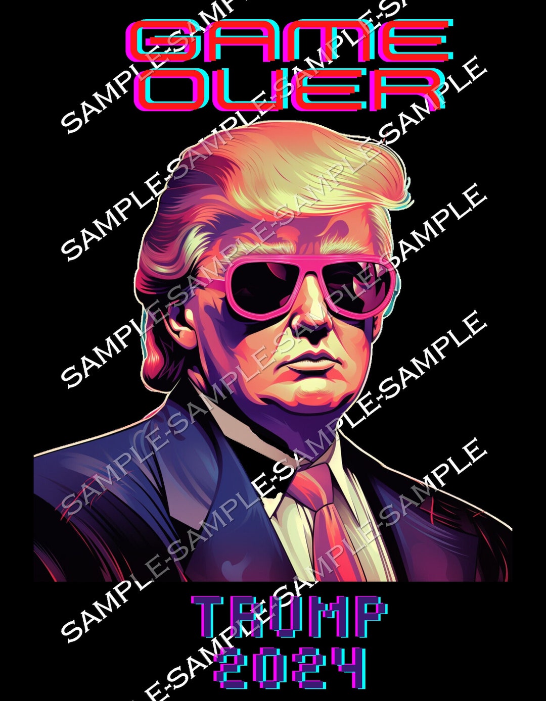 Donald Trump Game Over Trump 2024 PNG Digital Download - Etsy