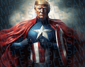 Donald Trump Super Hero Super Trump PNG Digital Download - Etsy