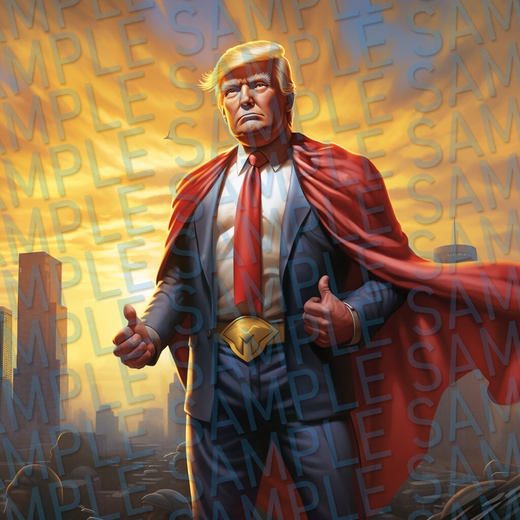 Donald Trump Super Hero Super Trump PNG Digital Download - Etsy