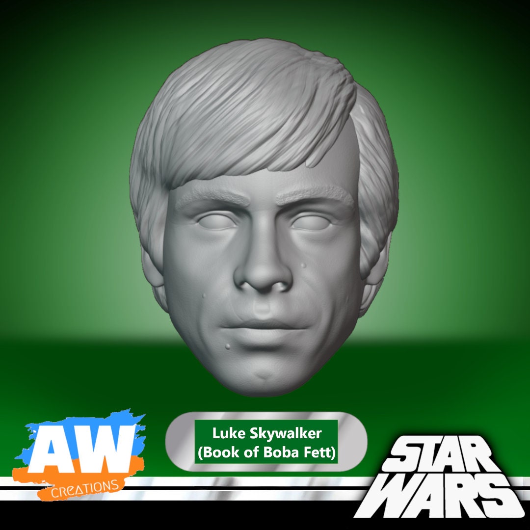 Star Wars Luke Skywalker Head Sculpt BOBF - Etsy