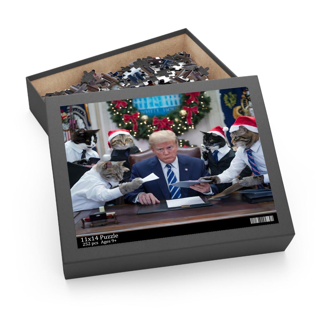 Trump and His Catvisors in the Whitehouse Puzzle (120, 252, 500-piece ...