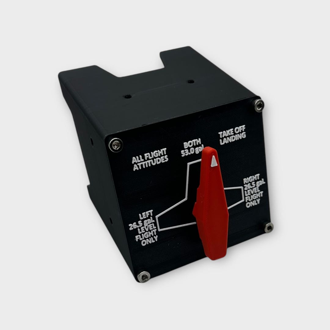 GA Single Engine 3-position Fuel Control Panel - Flight Simulator ...