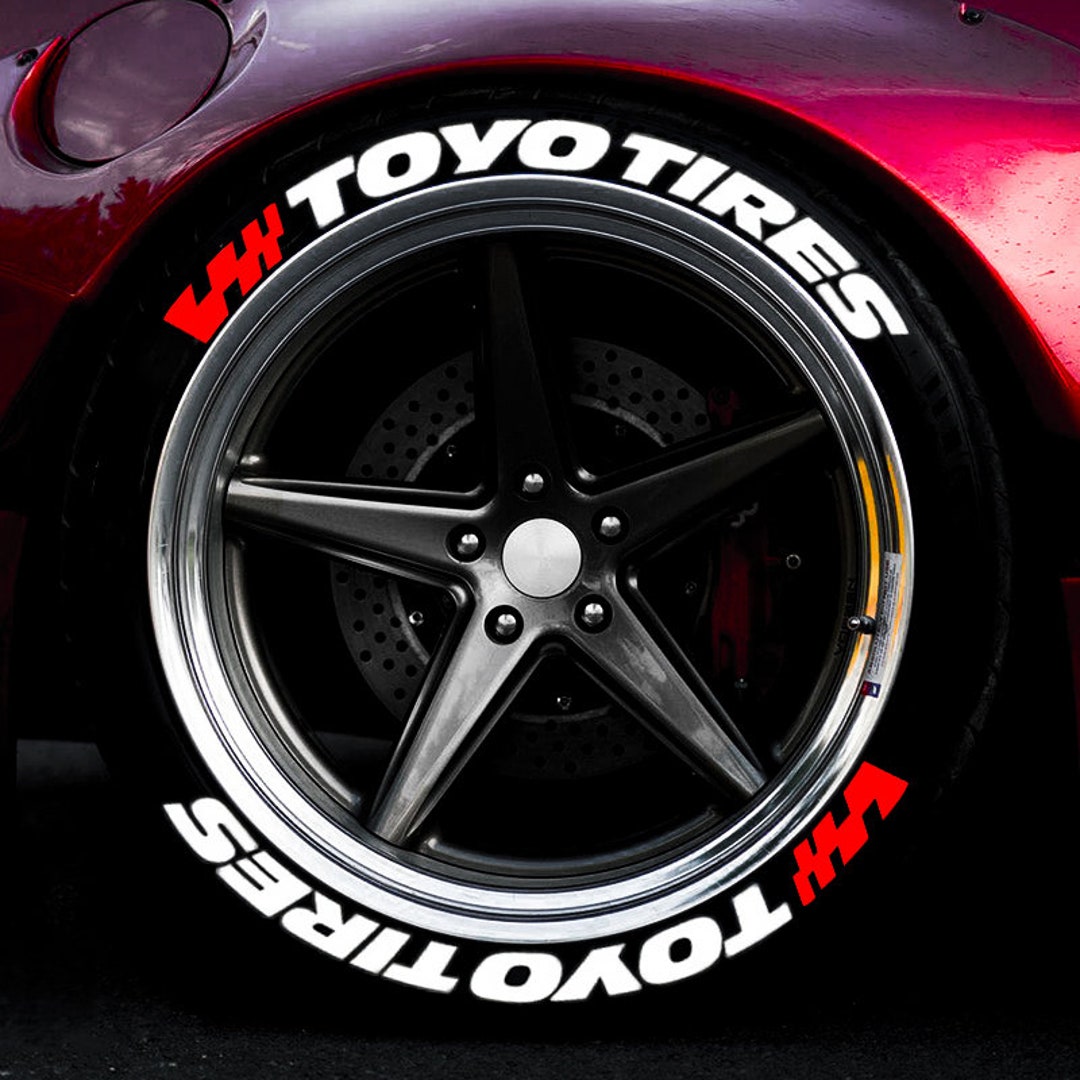 Permanent Tire Lettering Toyo Tires Stickers Tire Letters - Etsy