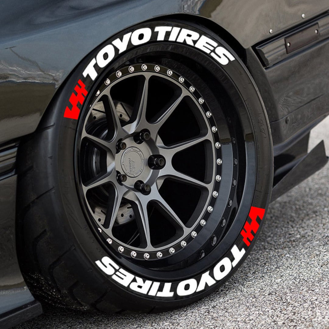Permanent Tire Lettering Toyo Tires Stickers Tire Letters - Etsy