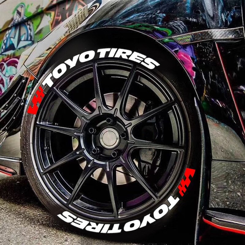 Permanent Tire Lettering Toyo Tires Stickers Tire Letters - Etsy