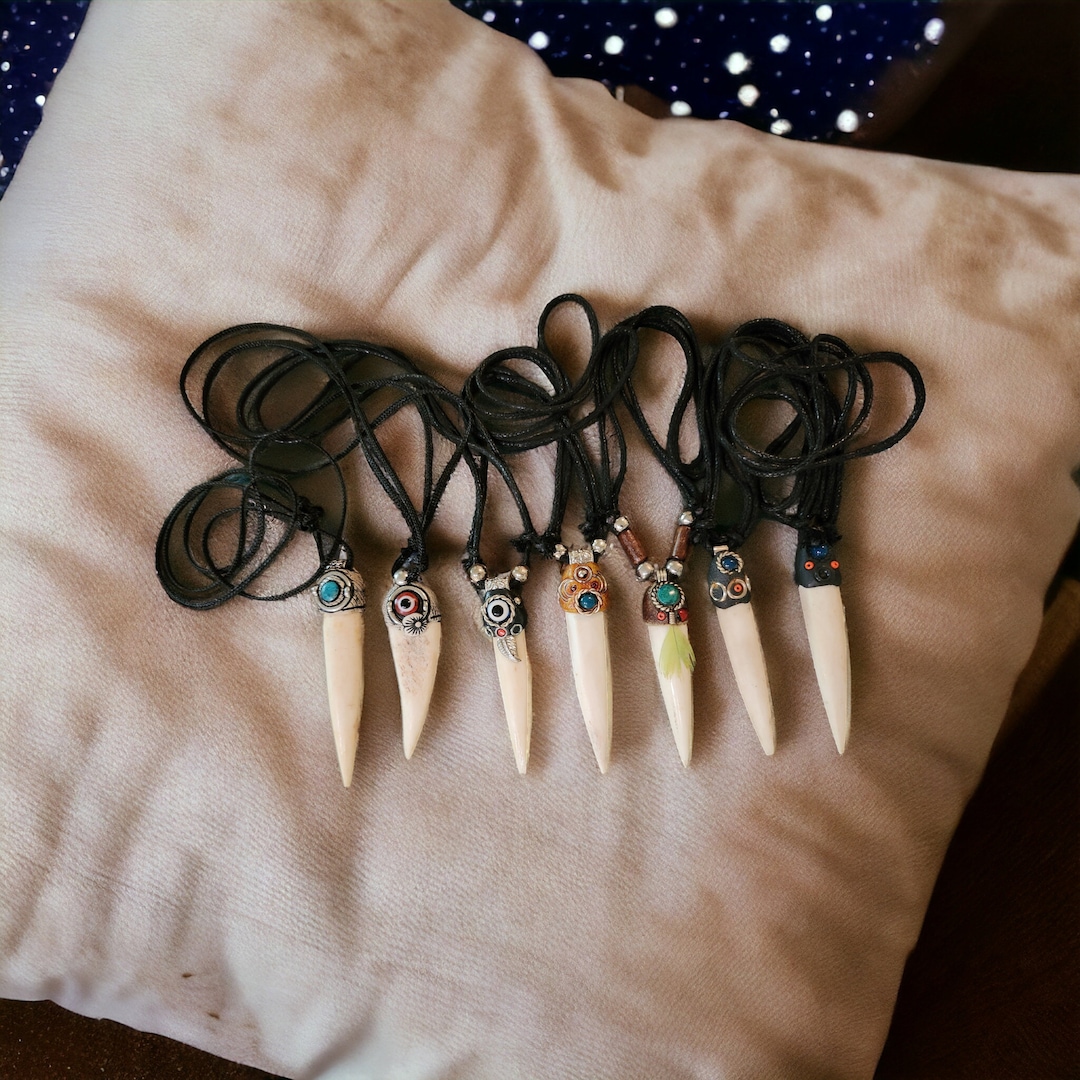 Handmade Crocodile Tooth Necklace - Etsy