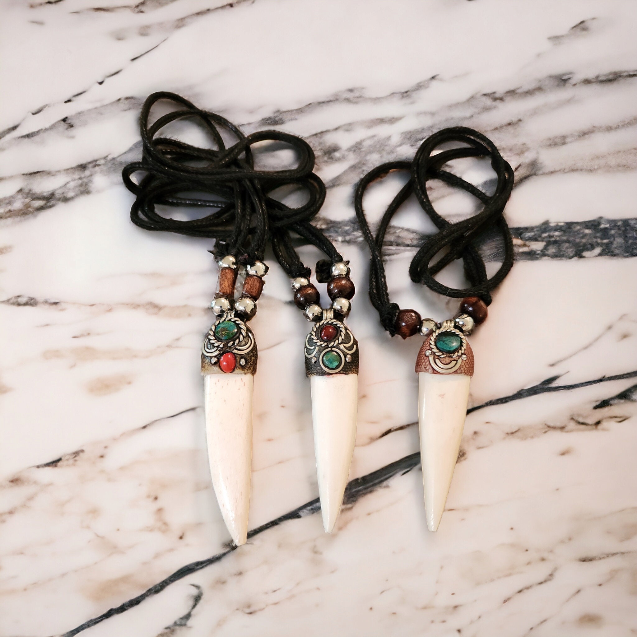 Handmade Crocodile Tooth Necklace - Etsy