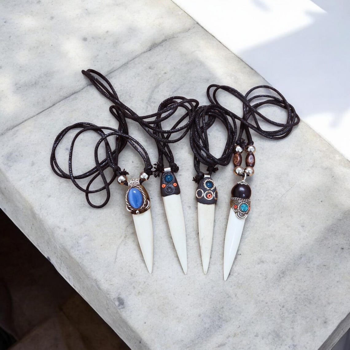 Handmade Crocodile Tooth Necklace - Etsy