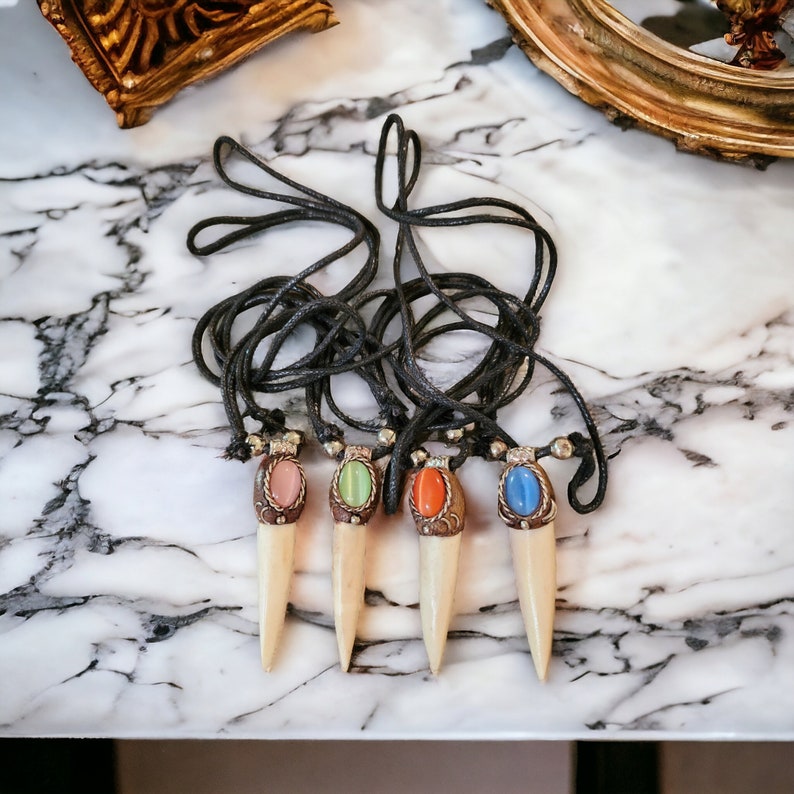 Handmade Crocodile Tooth Necklace - Etsy