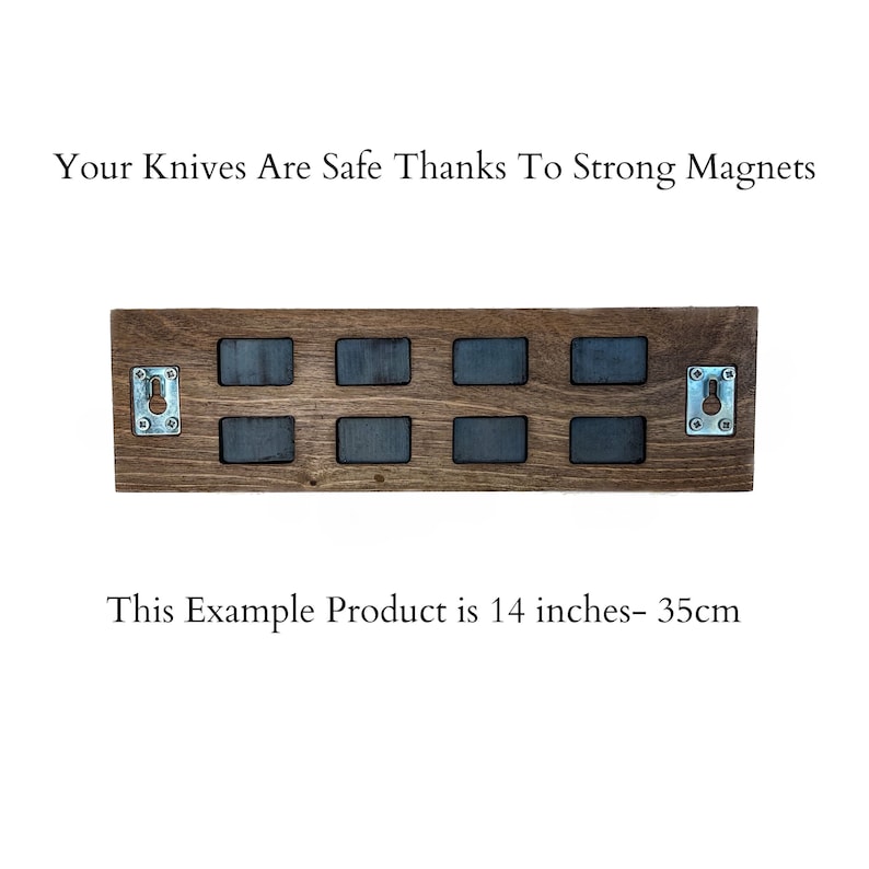 Magnetic Knife Strip, Magnetic Knife Rack, Unique Knife Holder, Wood ...