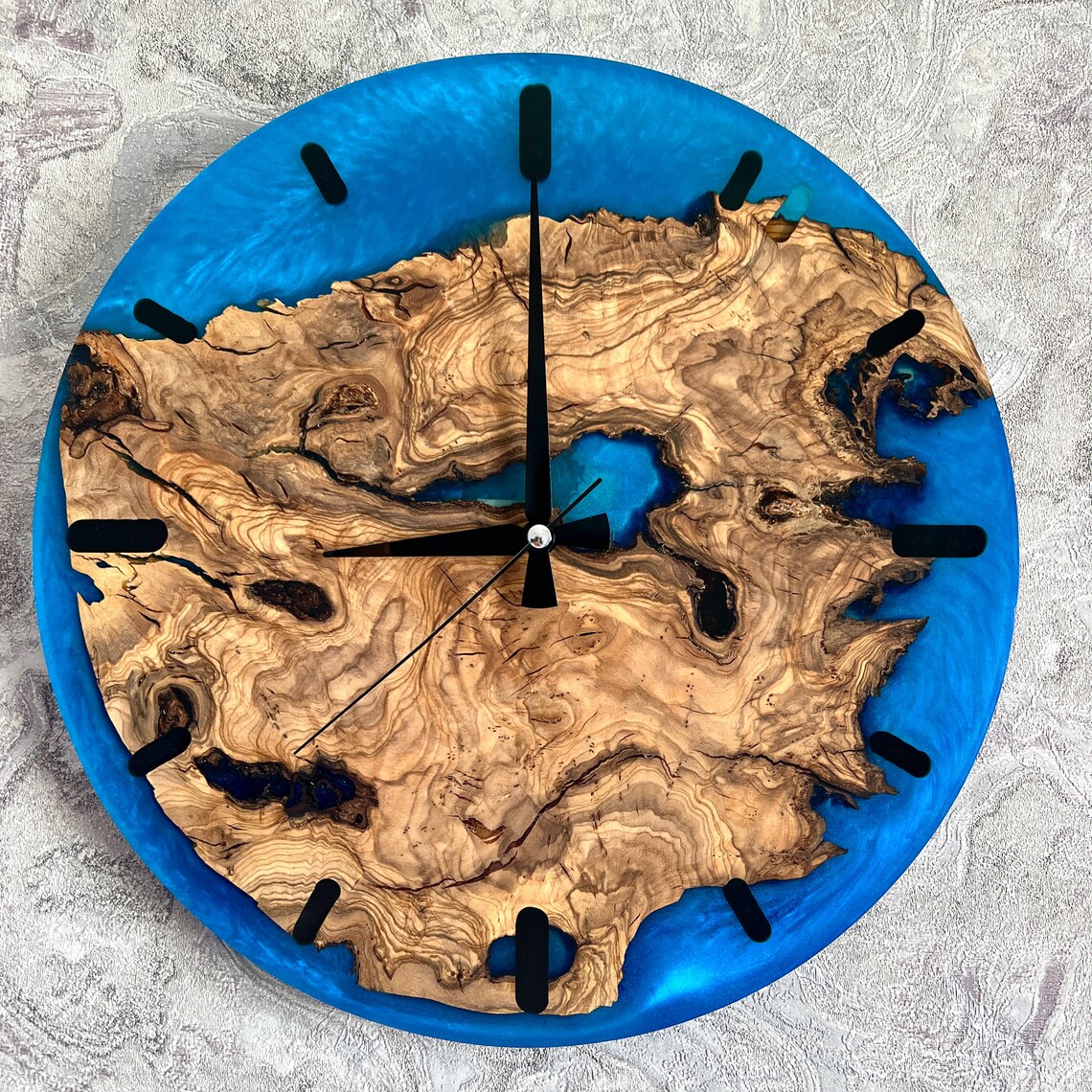 Epoxy Wall Clock Resin Clock Unique Wall Clock Epoxy Wall - Etsy