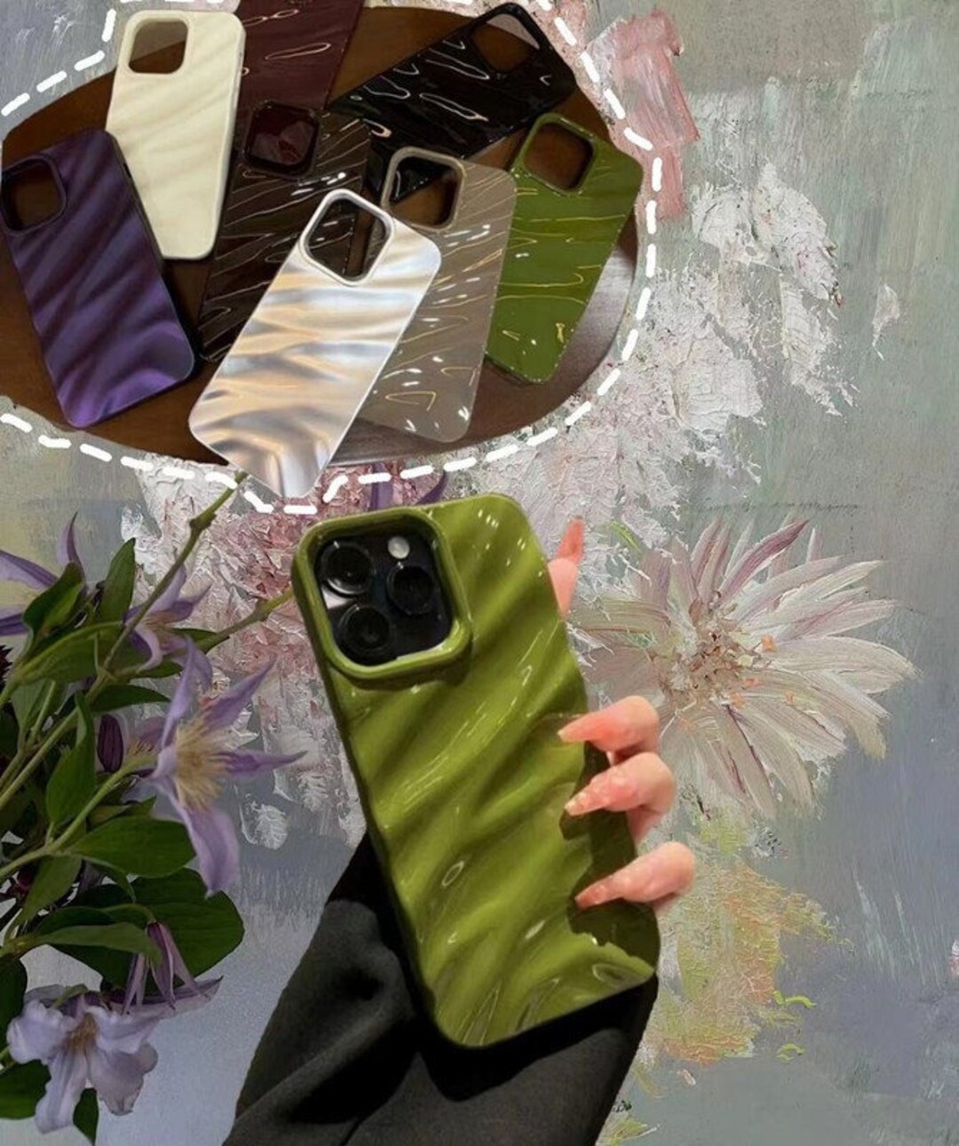 Luxury Gradient Water Ripple Fashion Case Wavy Case iPhone - Etsy
