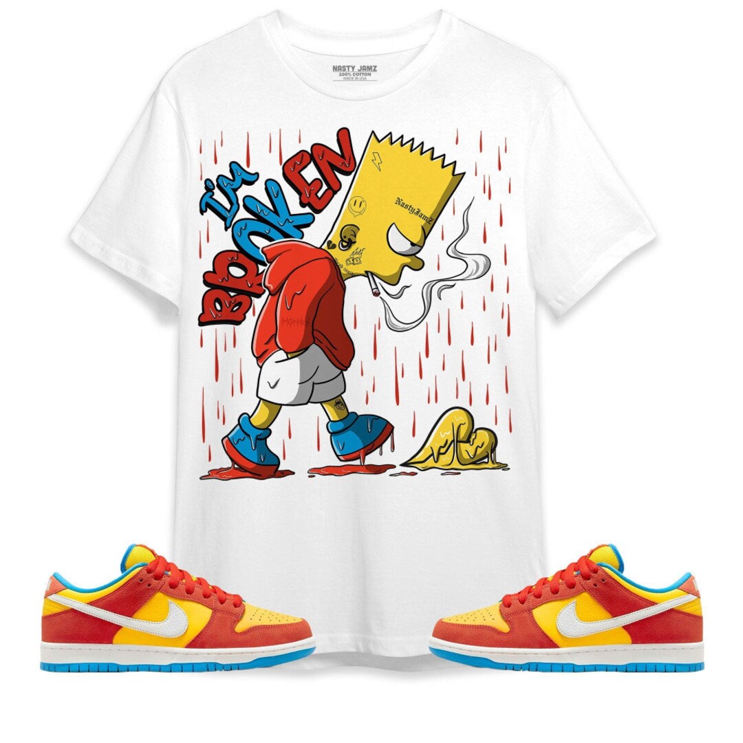 Im Broken Simpson Unisex Shirt Match SB Dunk Low Pro Bart - Etsy