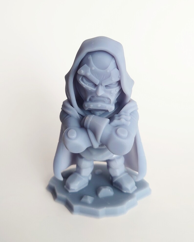 Dr Doom Chibi Style Statue 3D Printed - Etsy UK